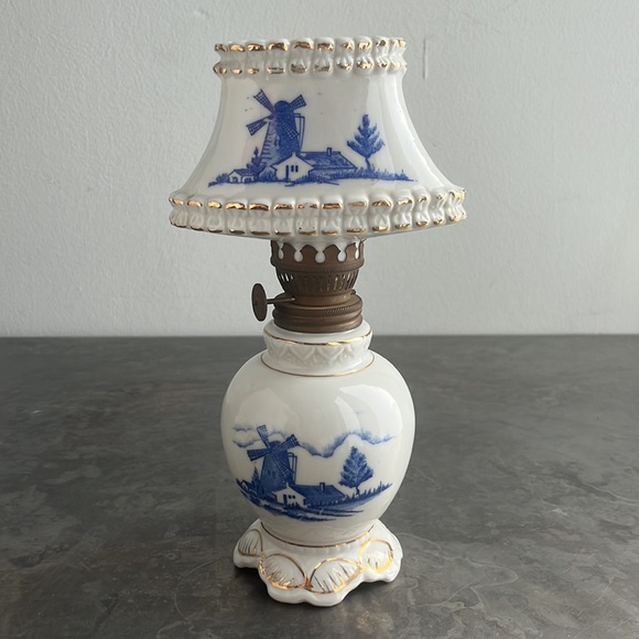 Accents | Windmill Oil Lamp Ceramic | Poshmark